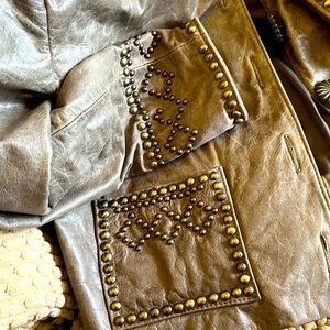 Double D Ranch | Jackets & Coats | Vintage Double D Leather Jacket ...